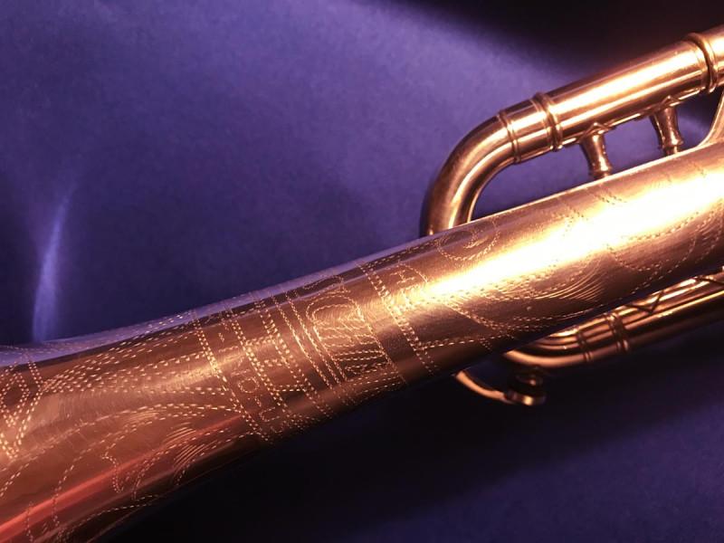 Buescher aristocrat trompet fra 1936 - Buescher - serie nummer 269545 ...